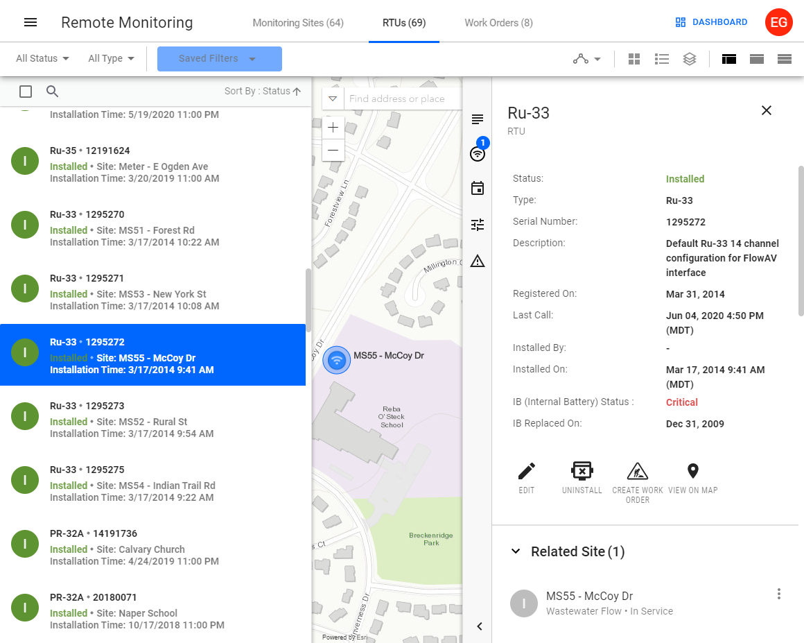 Identify and Find RTUs
